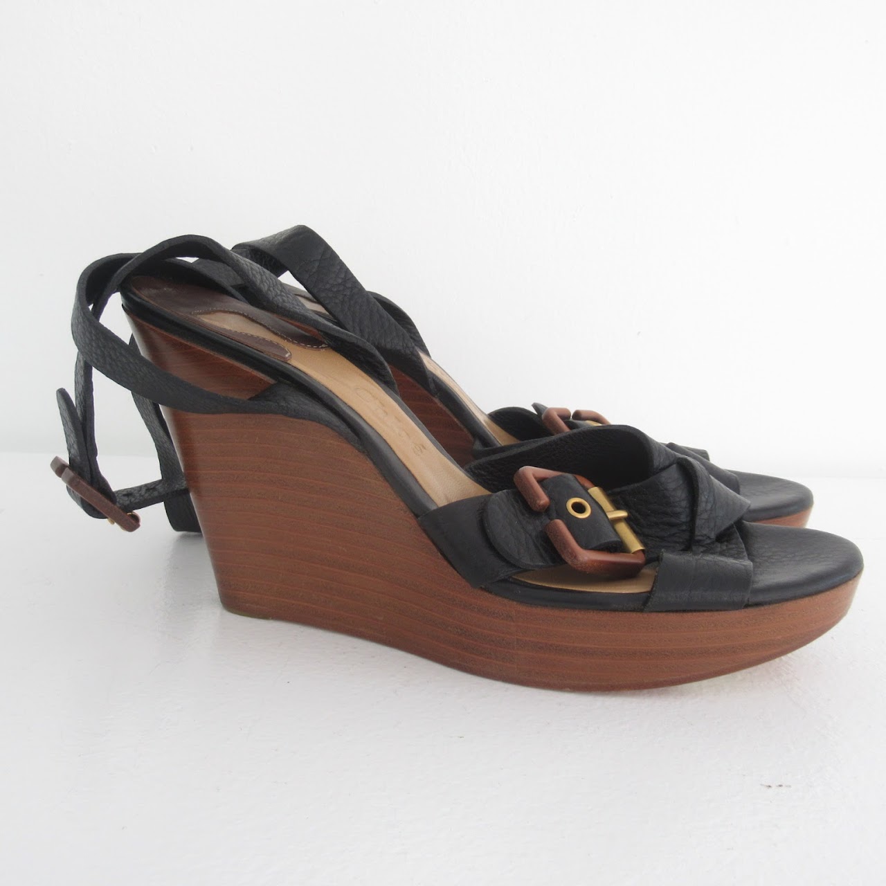 Chloé Platform Wedge Sandals