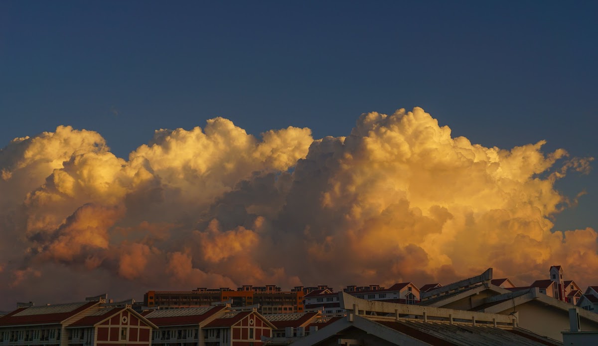 Clouds, Sunset, Nature 2K Wallpaper