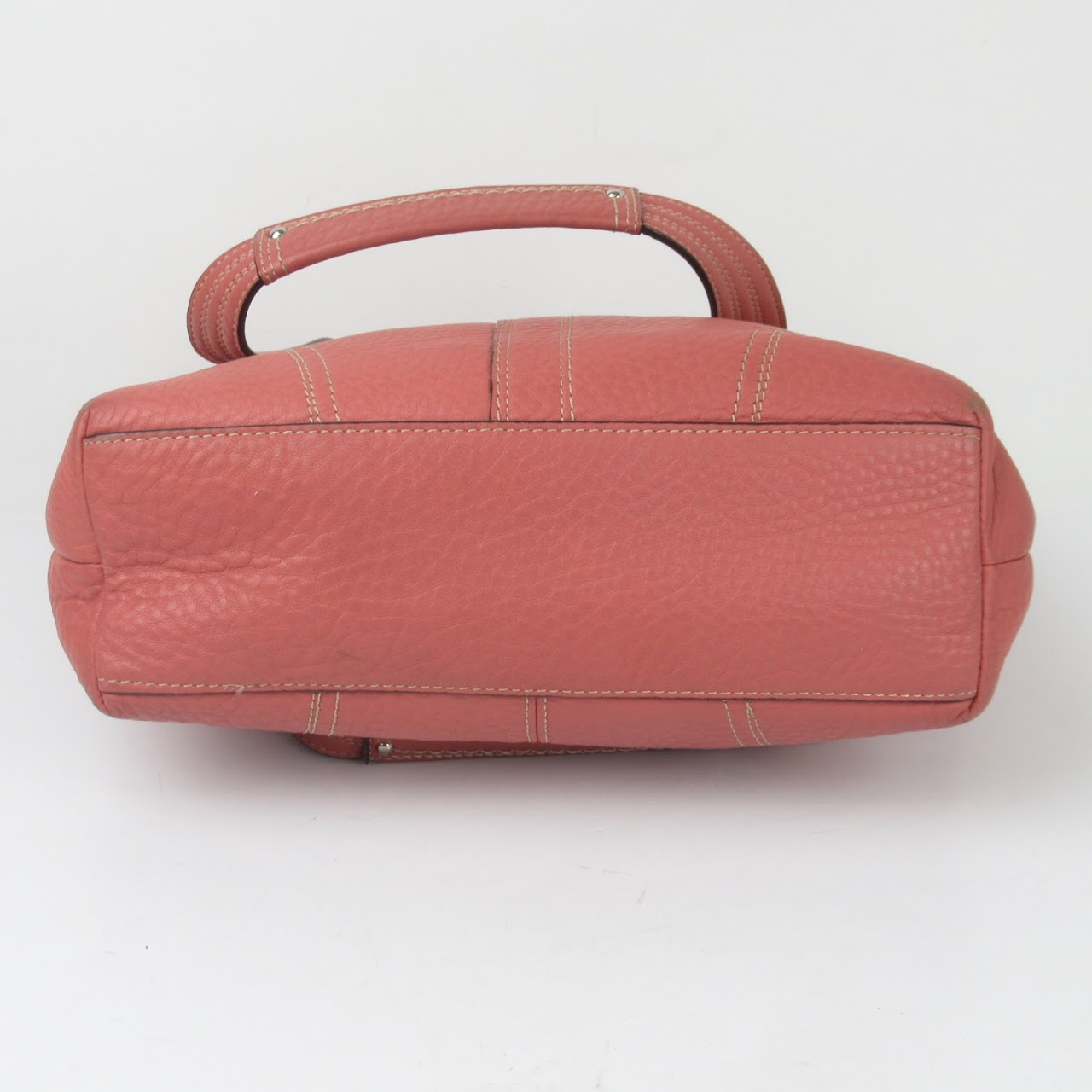 Coach Peach Leather Handbag