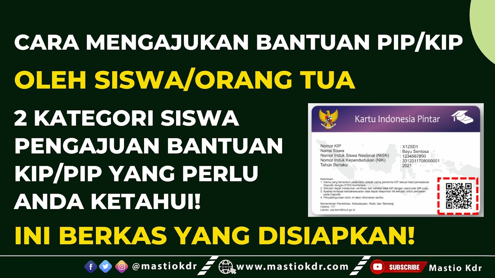 Cara Mengajukan Bantuan PIP/KIP Oleh Siswa atau OrangTua Secara Mandiri
