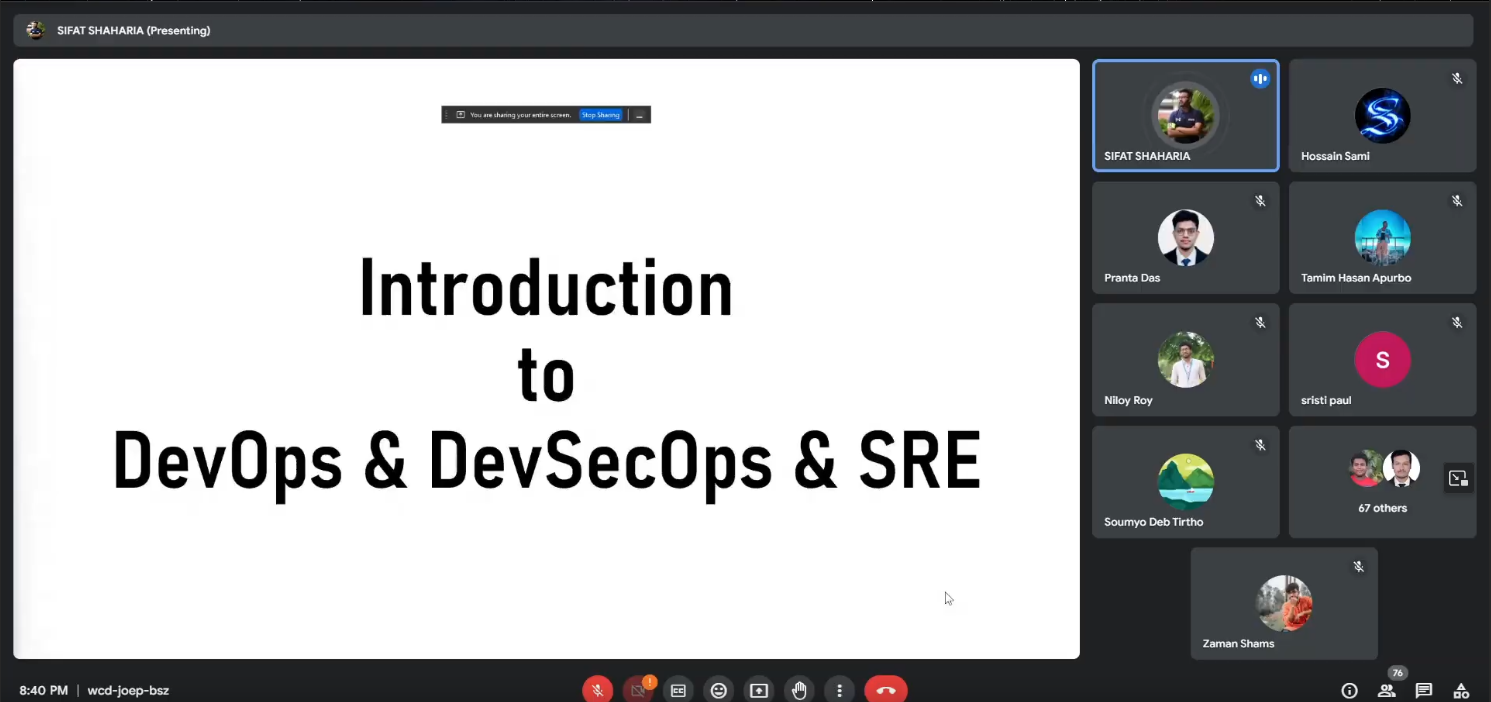 Workshop on Introduction to DevOps, SRE, and DevSecOps - AIUB Computer Club Workshop on Introduction to DevOps, SRE, and DevSecOps - AIUB Computer Club