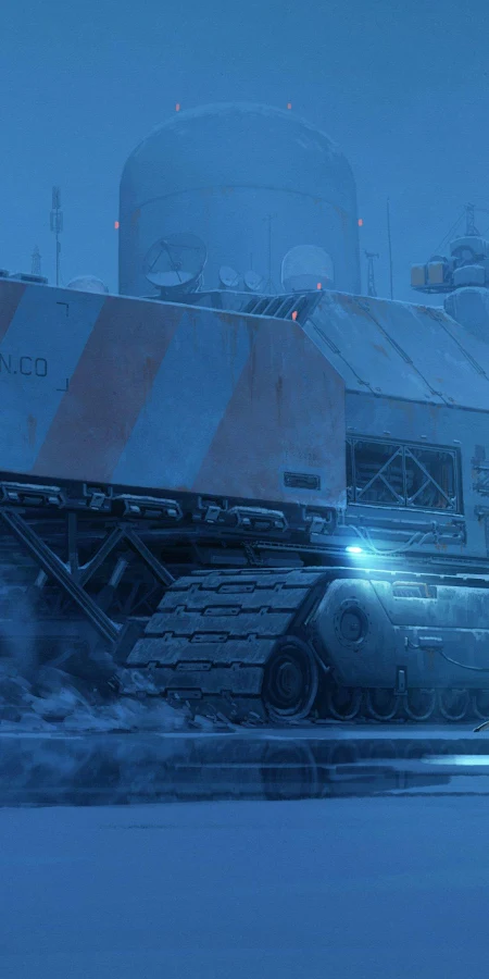 Penguin Co. Mobile Arctic Base 4K Phone Wallpaper