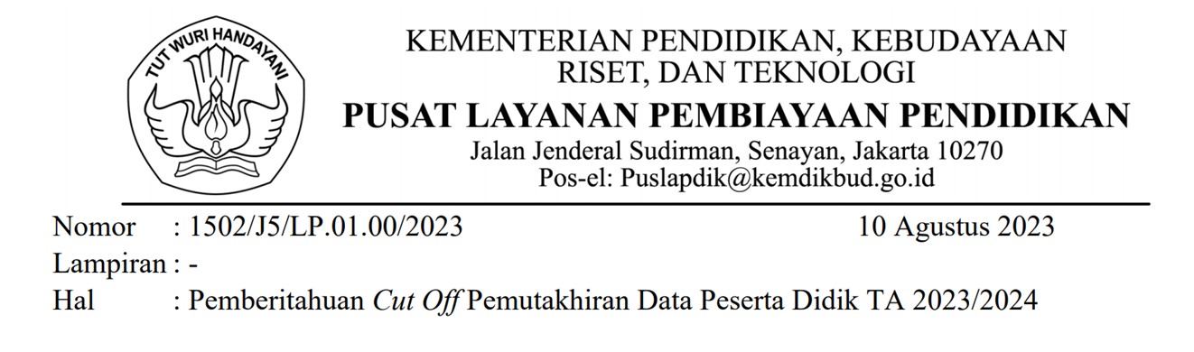 Batas Waktu Pengajuan Bantuan PIP/KIP Siswa Baru Tahun 2023/2024