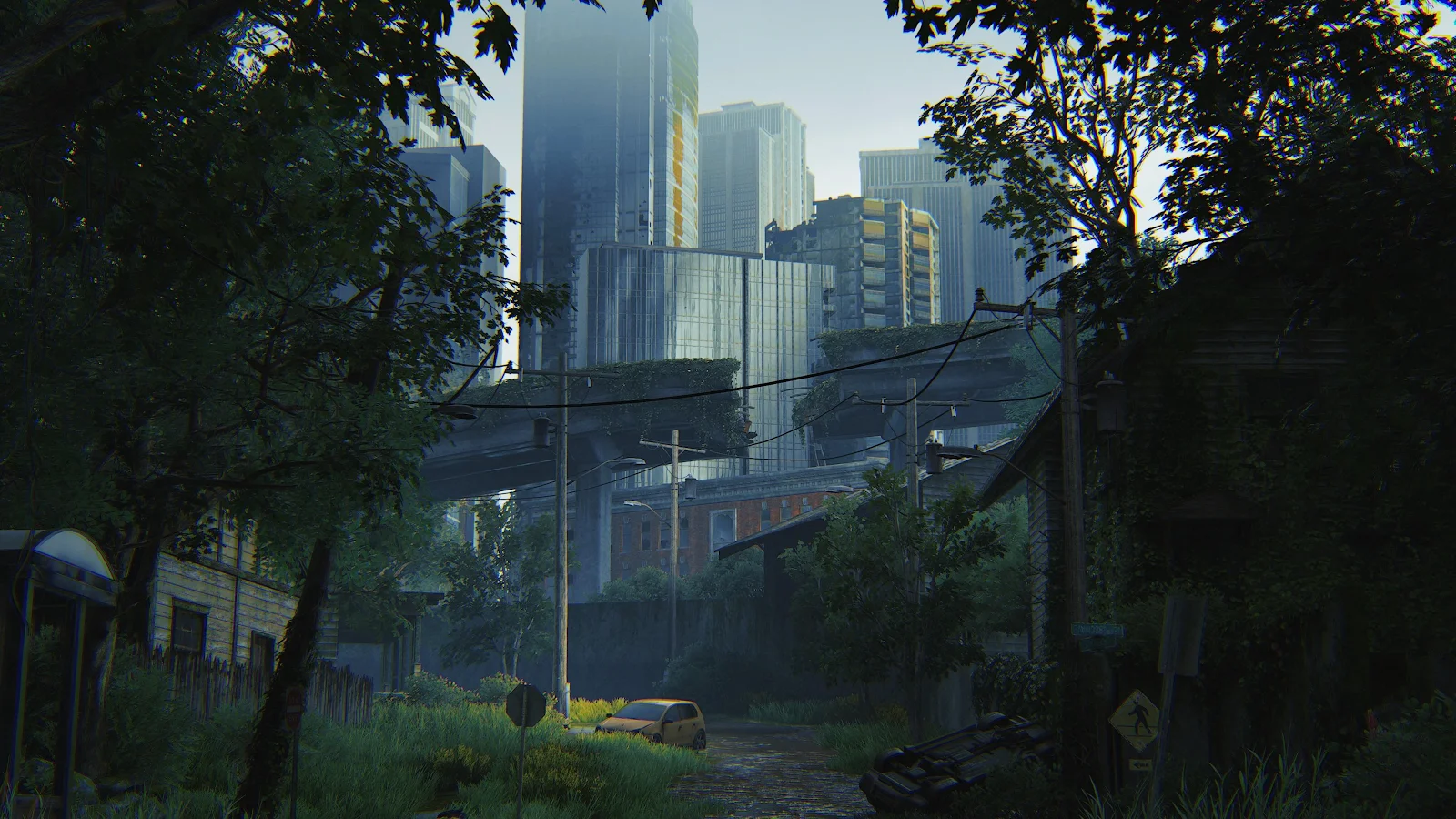 Nature Reclaiming The Abandoned City 4K Desktop Wallpaper