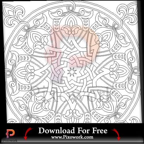 +53 vector DWG to download Islamic Decorative Pattern