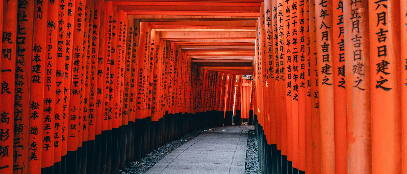 Fushimi Inari Red Torii Pathway 2K PC Wallpaper