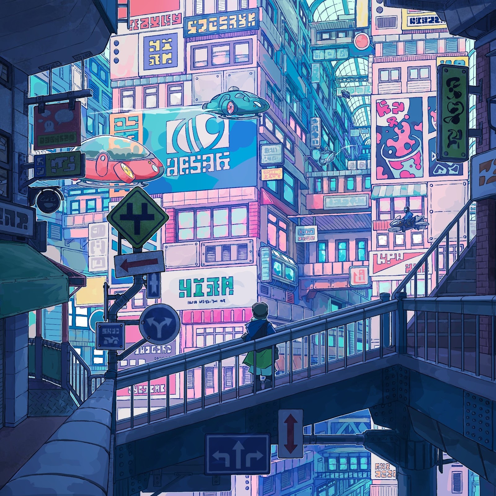 Artwork, City, Flying Car, Futuristic City 4K Wallpaper