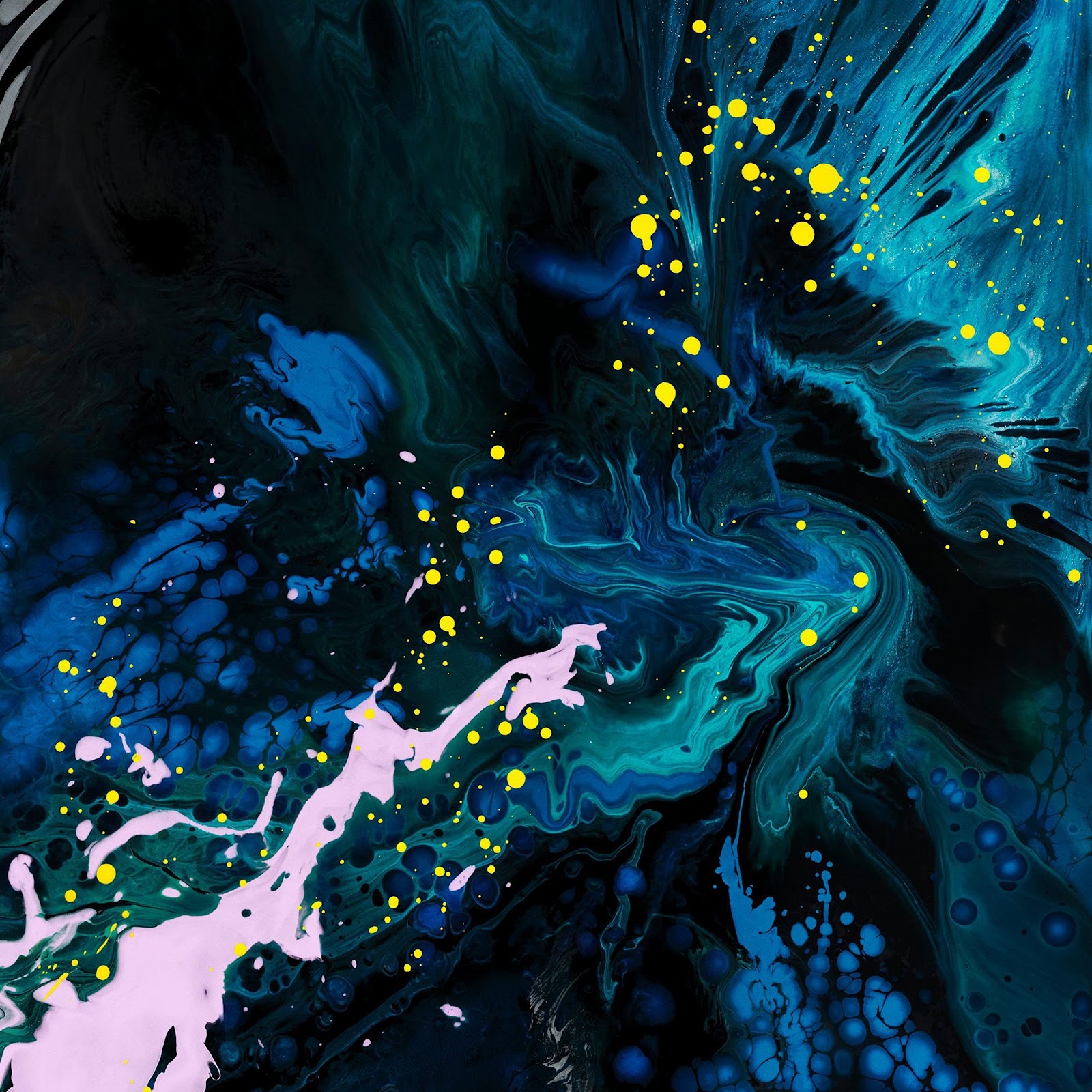 Abstract, Artwork, Shapes, Texture, Blue 4K Wallpaper