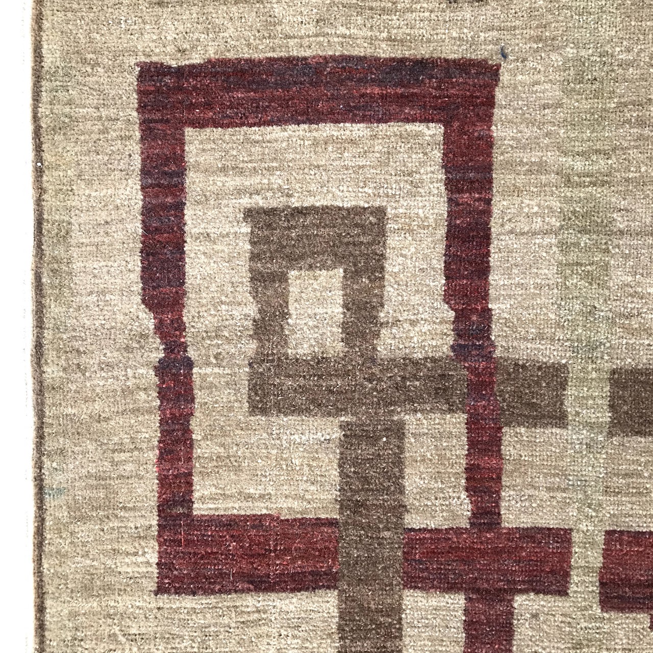 Geometric Wool Area Rug