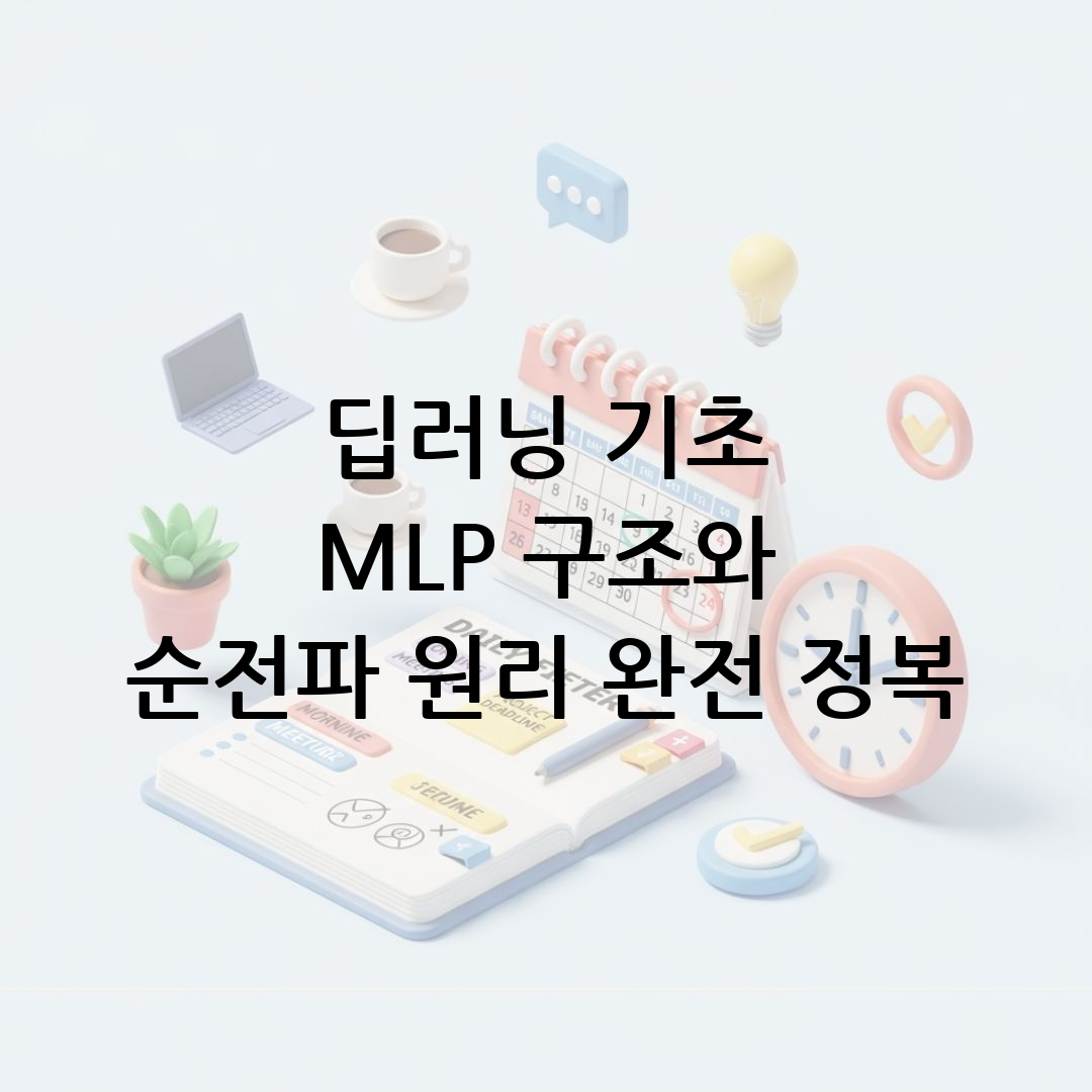 딥러닝의 핵심 기초: MLP 다층 퍼셉트론 구조와 순전파 알고리즘 작동 프로세스 완벽 정리