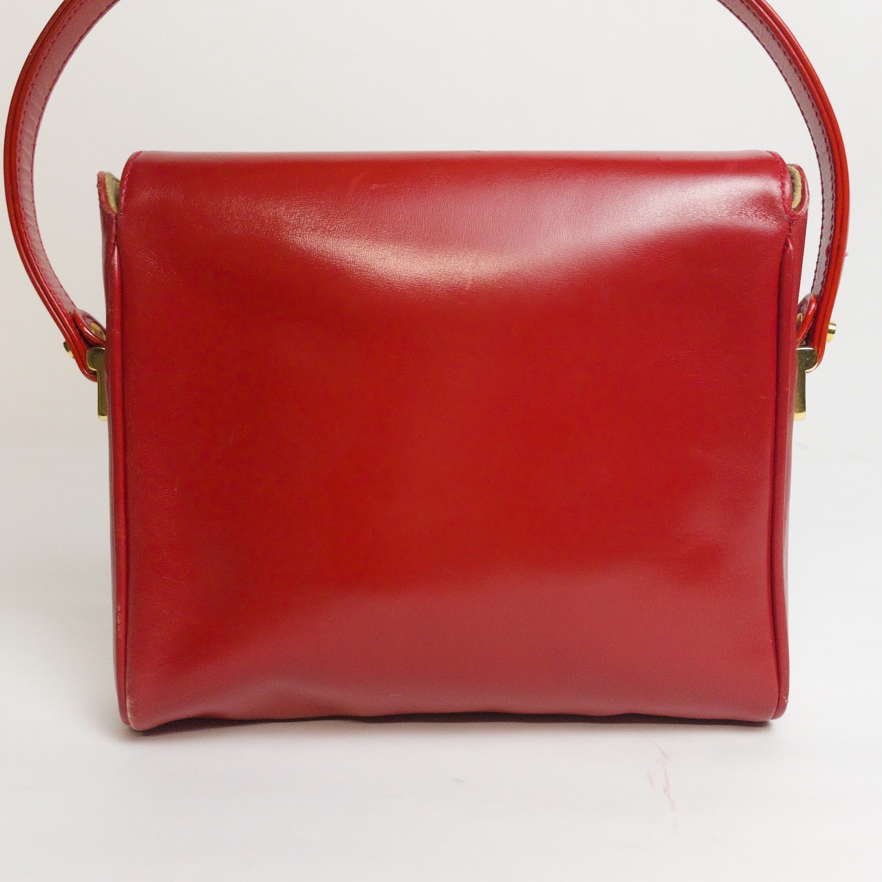 Gucci Vintage Red Leather Handbag