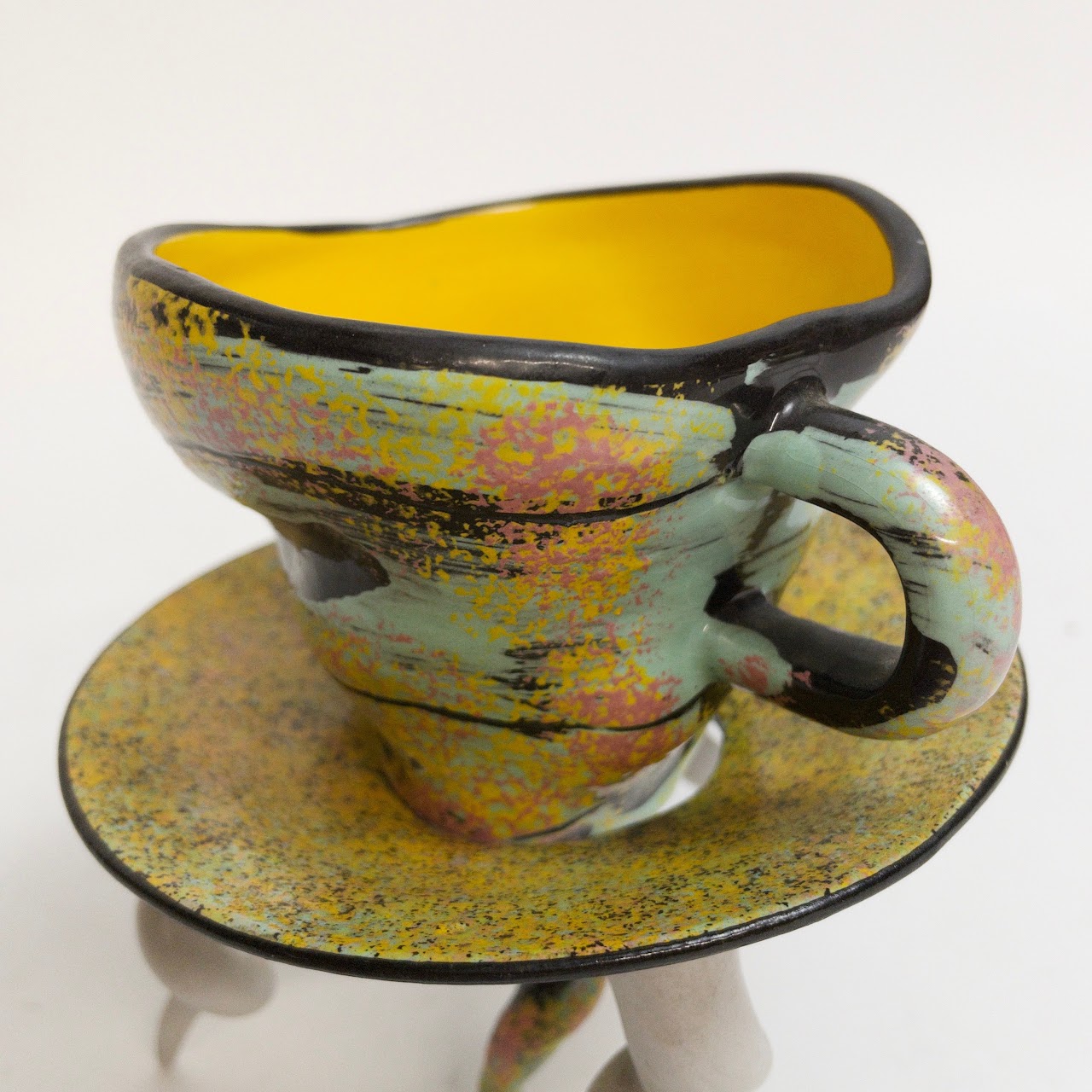 Twisted Cone Tea Cup & Standing Saucer