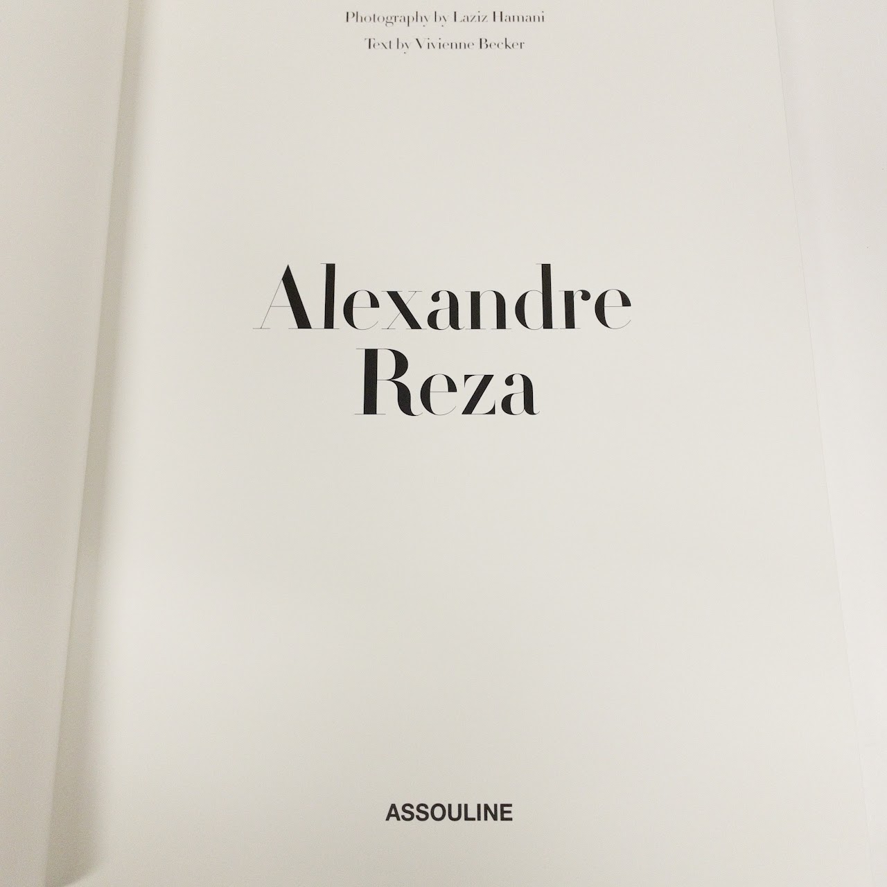 Alexandre Reza: Assouline Book