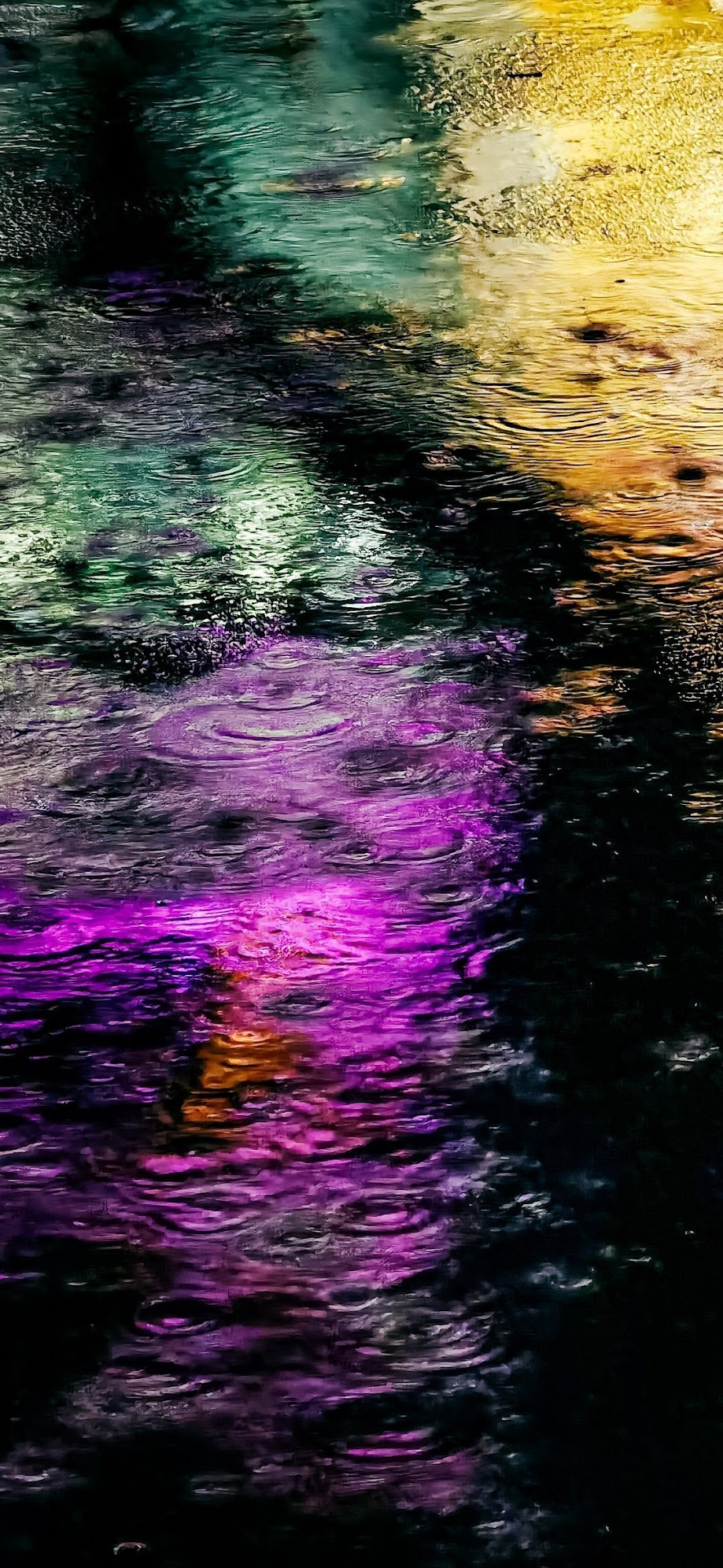 Reflection, Water, Night Full HD iPhone Phone Wallpaper