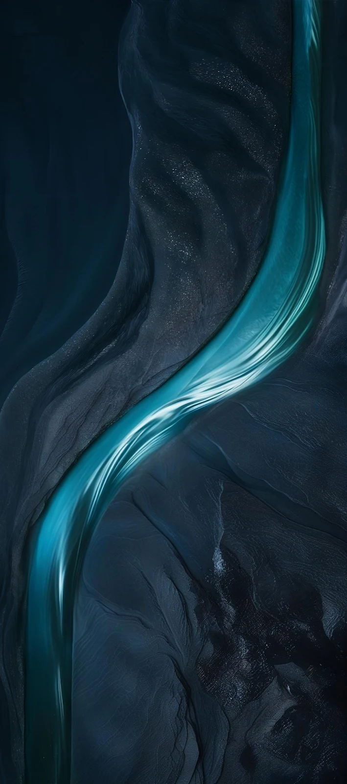 Deep Blue Glacial River Flow Full HD iPhone Wallpaper