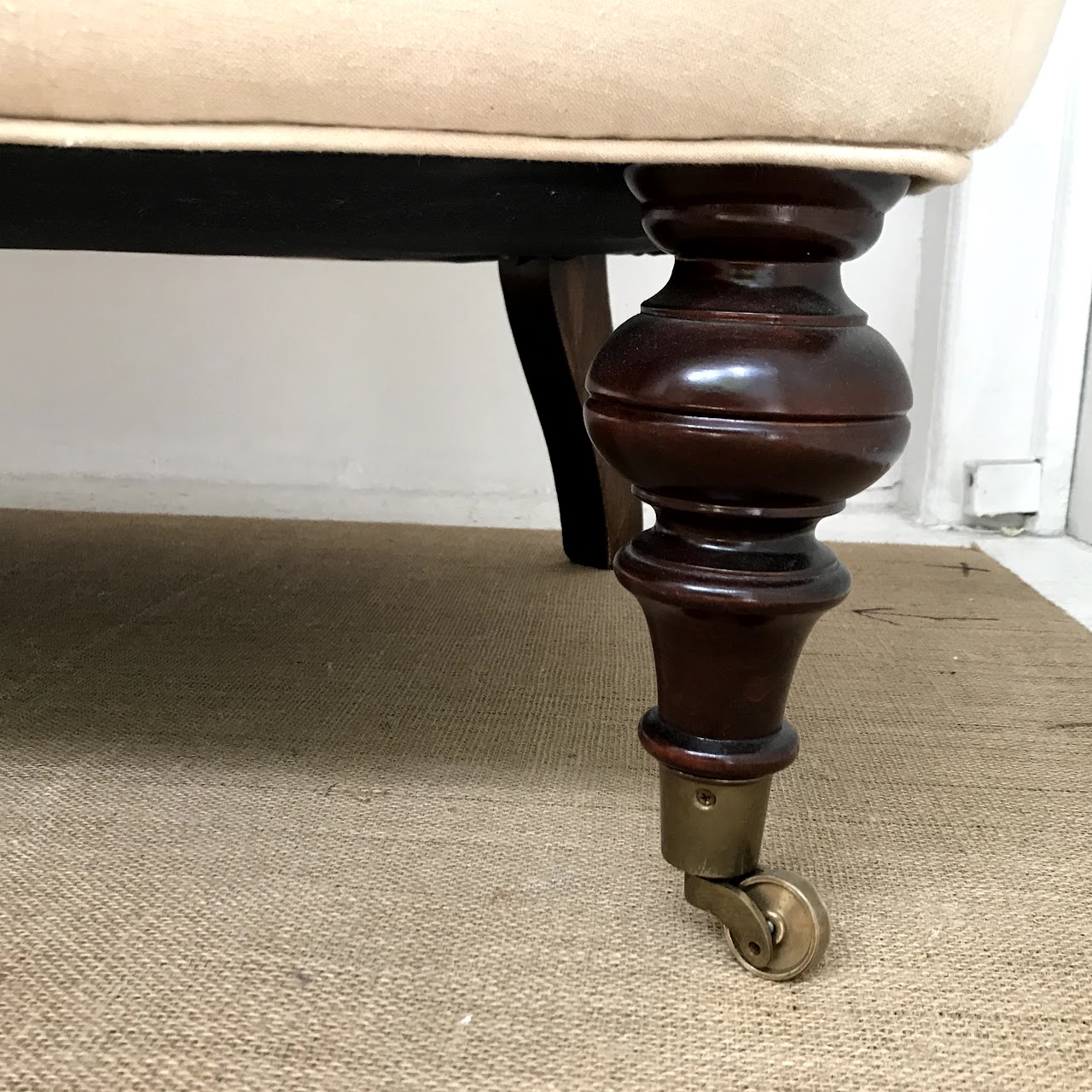 Classic English Roll-Arm Loveseat