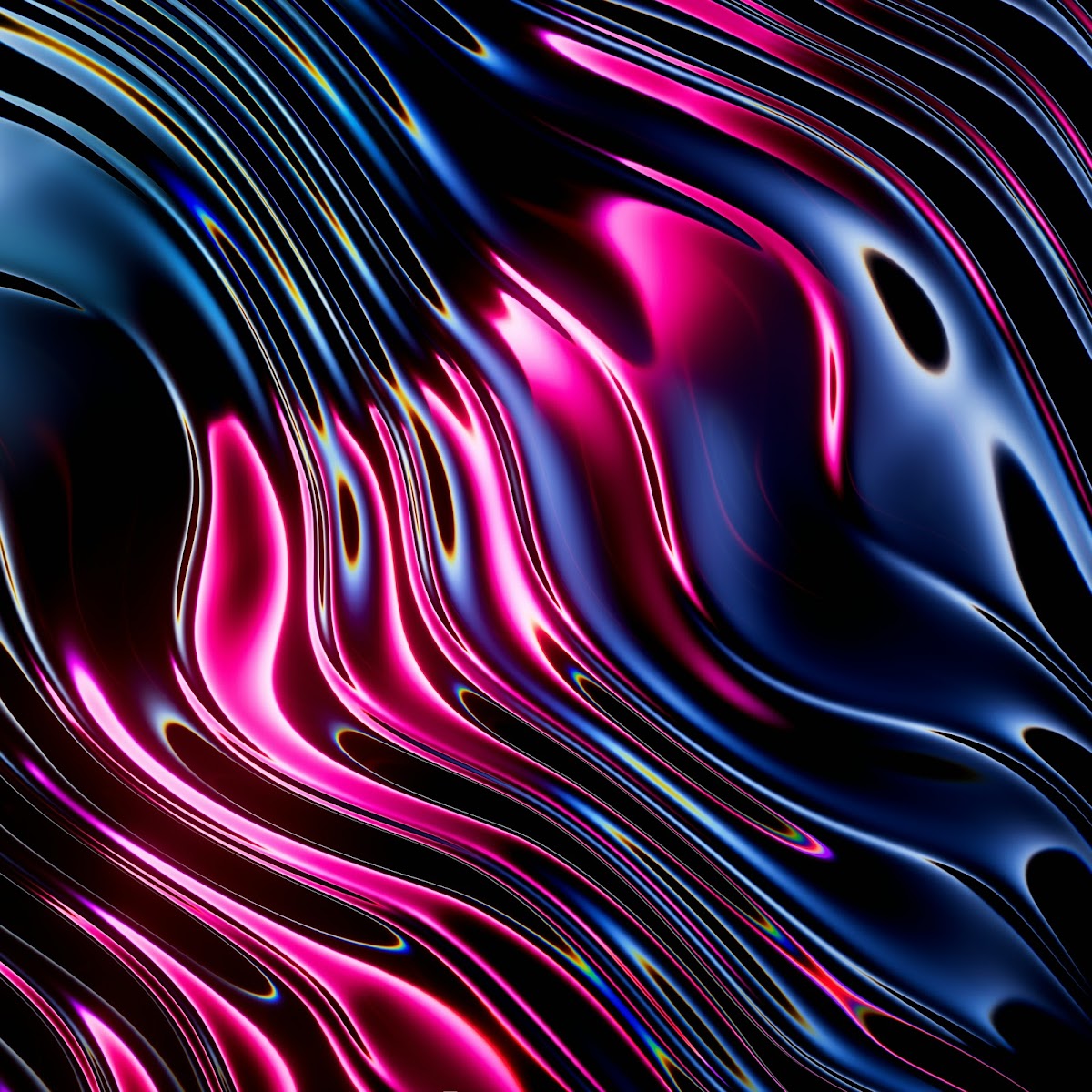 Abstract, Liquid, Fluid, 3D Render 5K Wallpaper