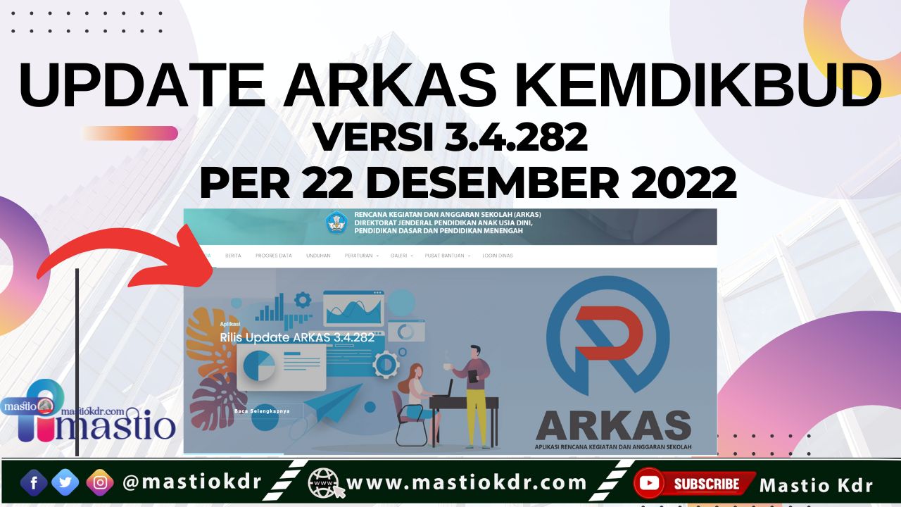 Update Aplikasi ARKAS Versi 3.4.282 Per 14 Desember 2022