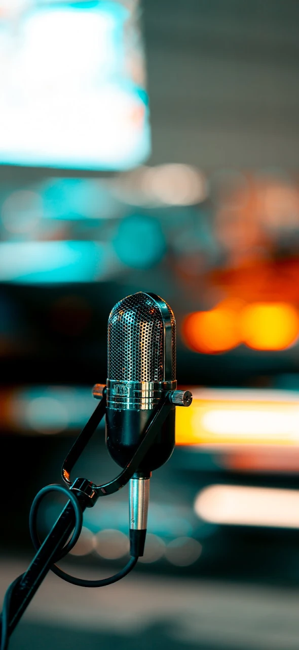 Microphone, Recording Studio, Blue, Audio Equipment, Green 5K iPhone ...