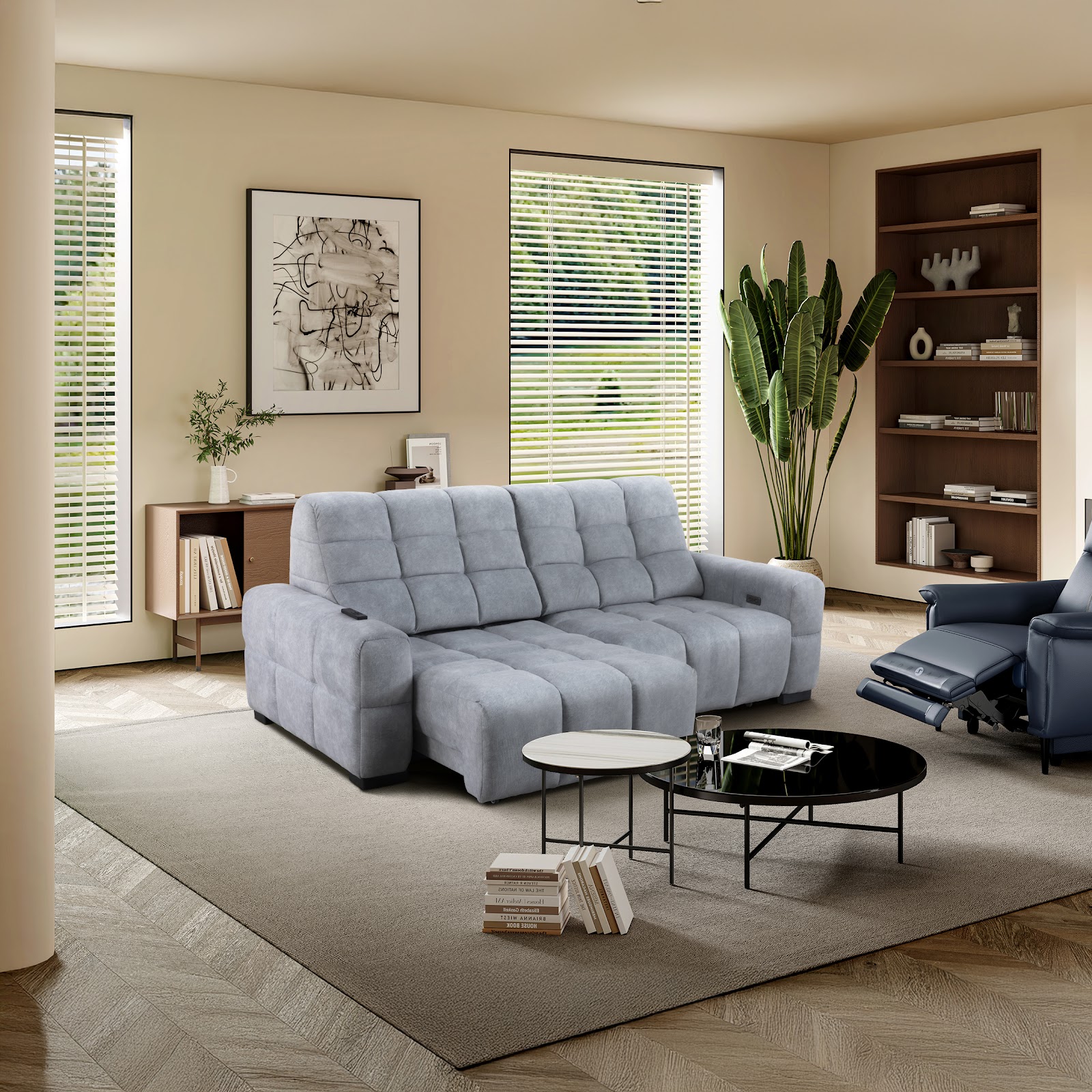 Velora Sofa with Power Slide Chaise