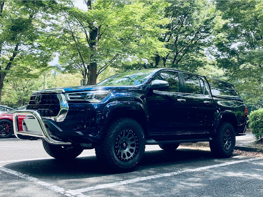 ハイラックスのFUEL OFFLOAD VECTOR 601・GEOLANDER X-AT 285/70/17・CARRYBOY S6-R ...