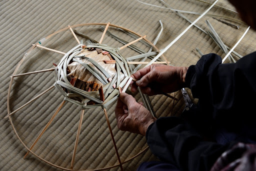 Making the top of the hat, Shikano sugegasa — Google Arts & Culture
