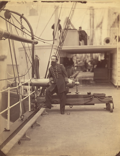 [Admiral David Dixon Porter on the Deck of His Flagship the "Malver ...