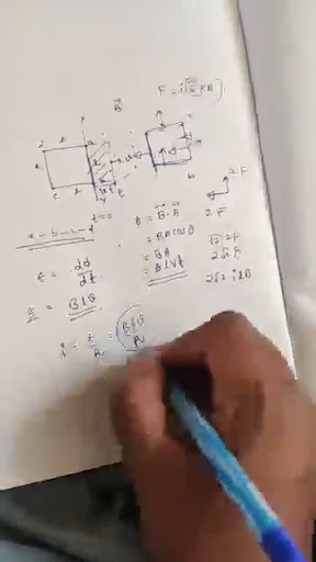 Find the direction of the induced current which flows in the coil. | Filo
