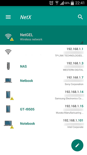 NetX per Android - gestione totale del proprio network - XANTARMOB