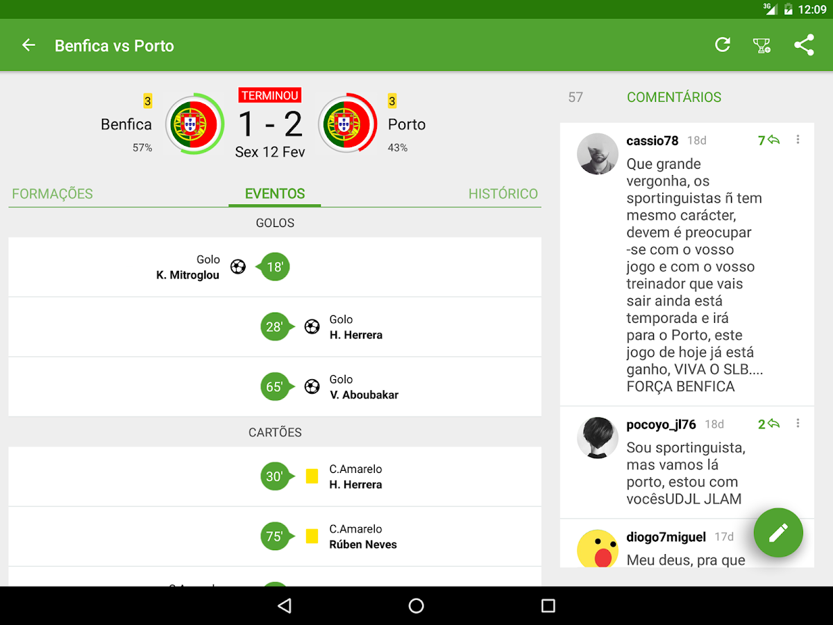 BeSoccer - Resultados futebol – Aplicações Android no Google Play
