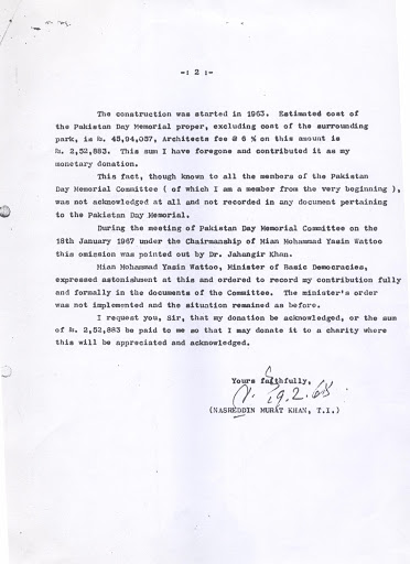 Nasreddin Murat-Khan's letter from 1968 — Google Arts & Culture