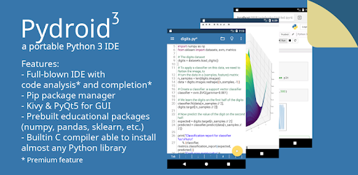 Pydroid 3 - Educational IDE for Python 3 – Applications sur Google Play
