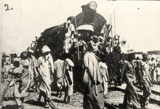 1947 Partition - Refugees Travelling Via Train - F.E. Chaudhry — Google ...
