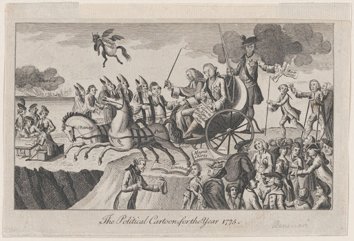 The Political Cartoon, for the Year 1775 - Anonymous, British, 18th ...