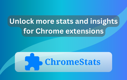 Chrome-Stats: Monitor Extension Stats Conveniently