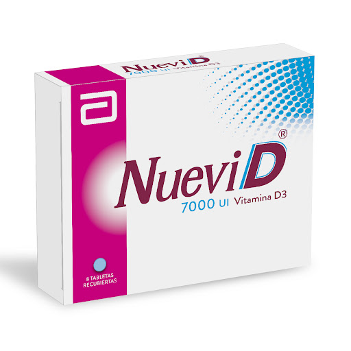 Nuevi D Vitamina D3 7000 UI Abbott Caja x 8 Tabletas