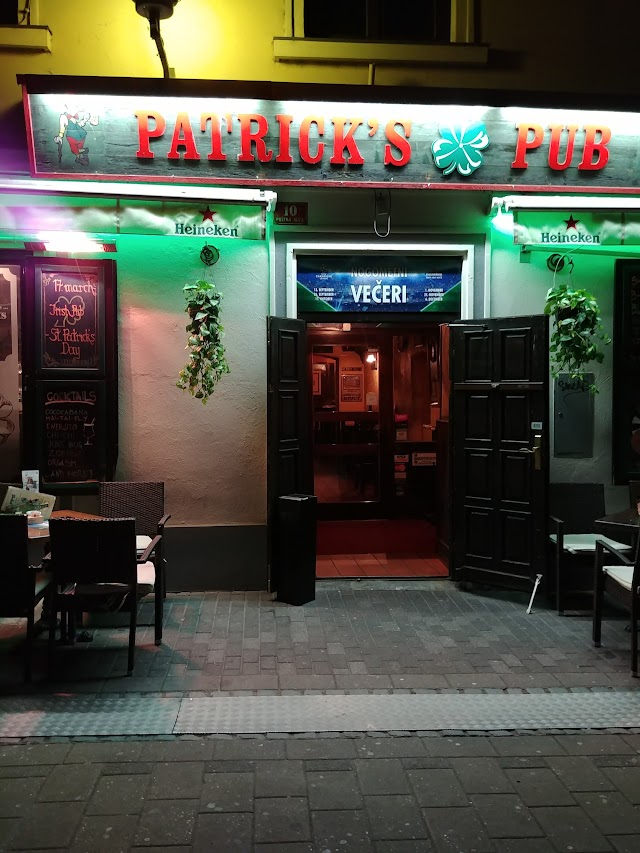 Mapstr - Restaurant Patrick's Pub Maribor - Pub, Tapas, 🍴Brasserie, 🍸Bar