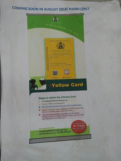 Port Health Services, FMOH, Local Government Office at Oshodi/Isolo