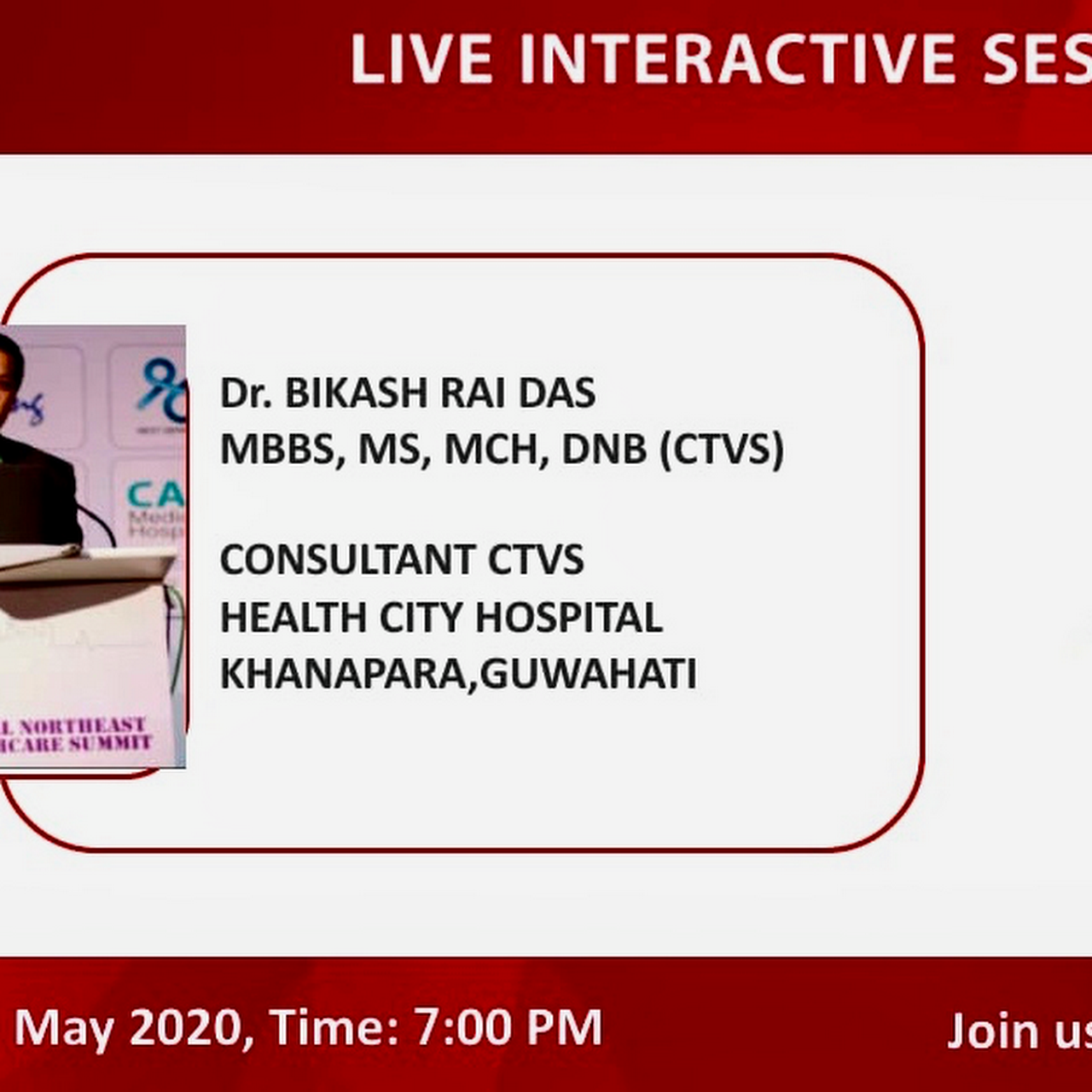 Dr. Bikash Rai Das - Senior Cardiovascular & Thoracic Surgeon