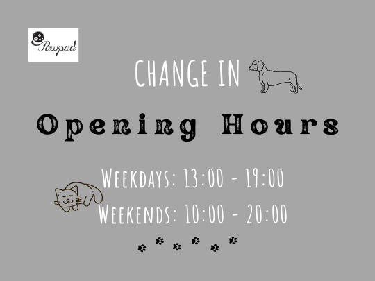 Announcement: Change in Opening Hours - Pet Grooming Bangalore | Pawpad