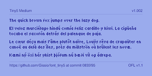 Tiny5 - Google Fonts