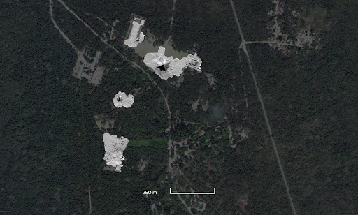 Scaled map of Chichen Itza with LiDAR documented areas in grey - CyArk ...