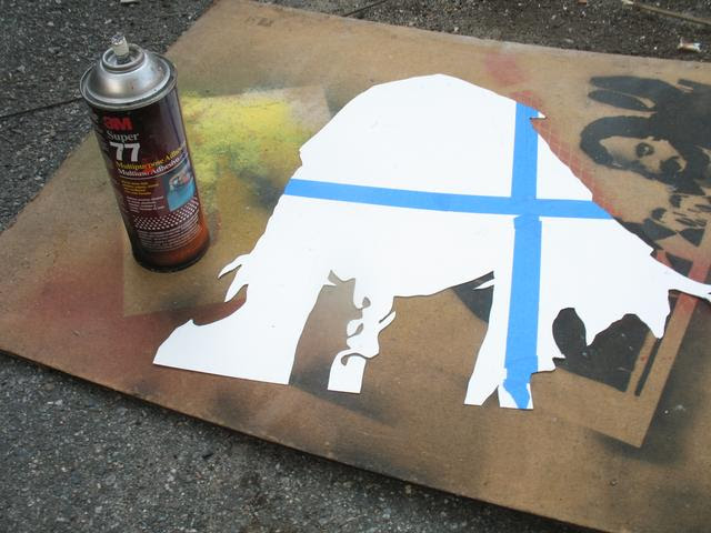 Adam Loves Stencils: Process Walkthrough, Disturbed Stencil