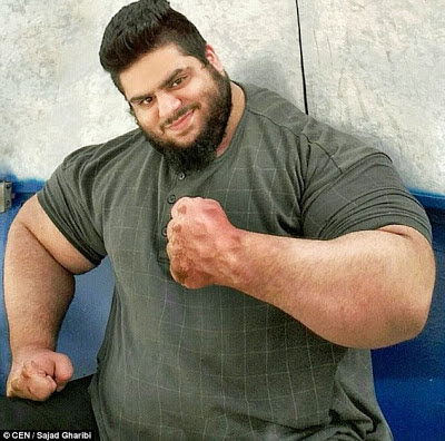 9ja180: Meet the real life incredible hulk whose physical sizes is scary