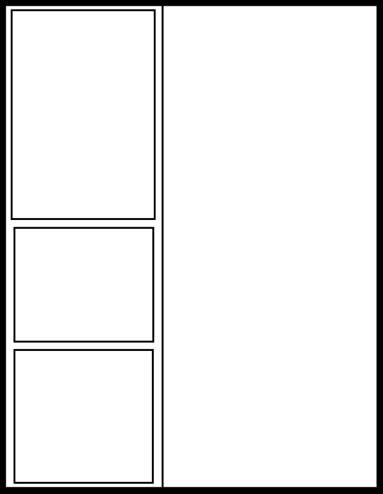 Blank Manga Panels Template Fonca Pintura