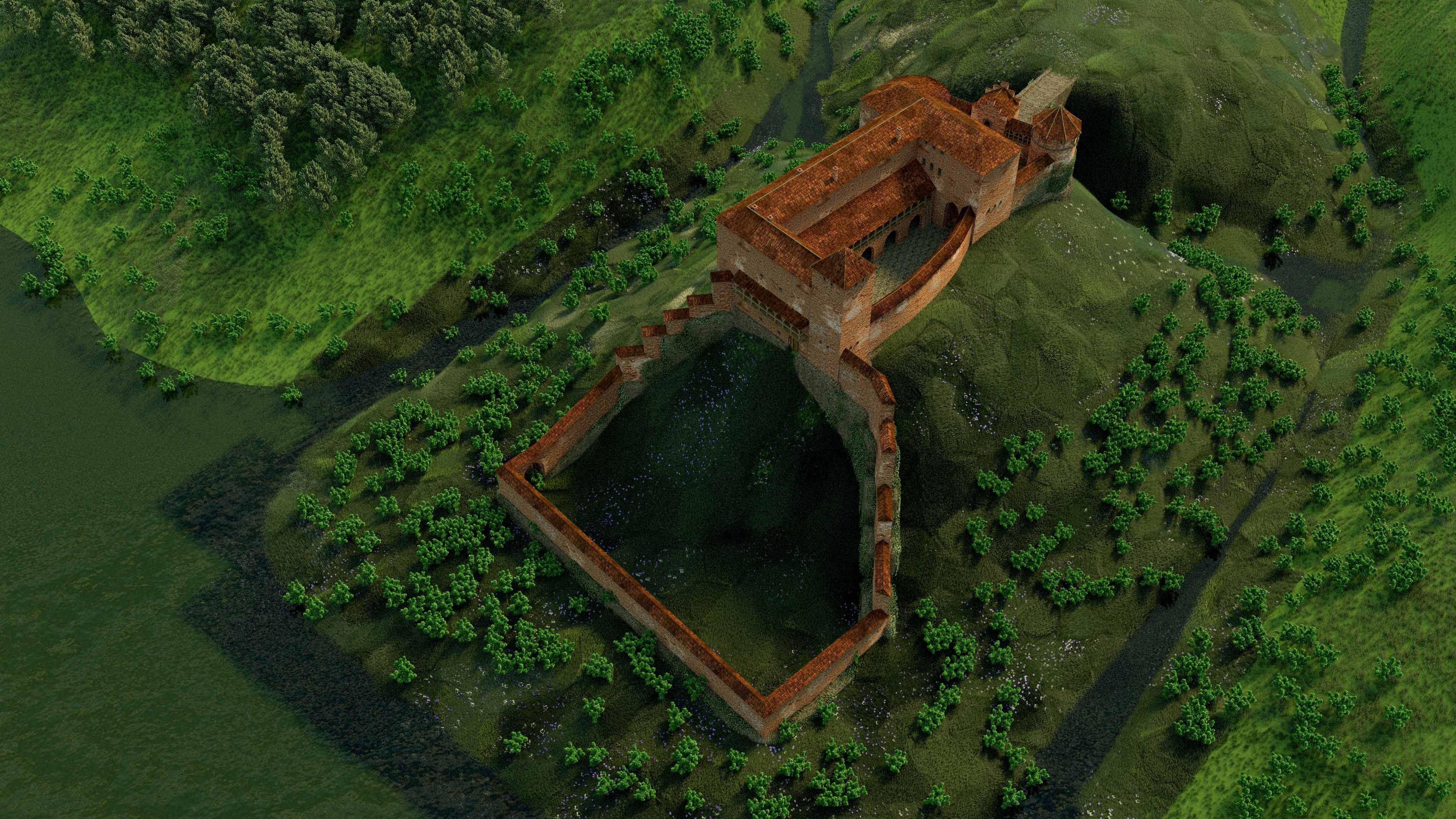 Alt-Dunaburg castle in XIII century - Historic reconstruction | South Ferry