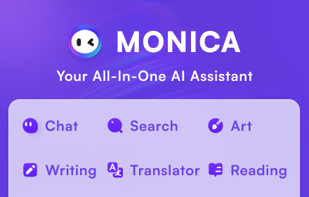 Monica AI Copilot: Multitask with GPT-4 Chrome Extension
