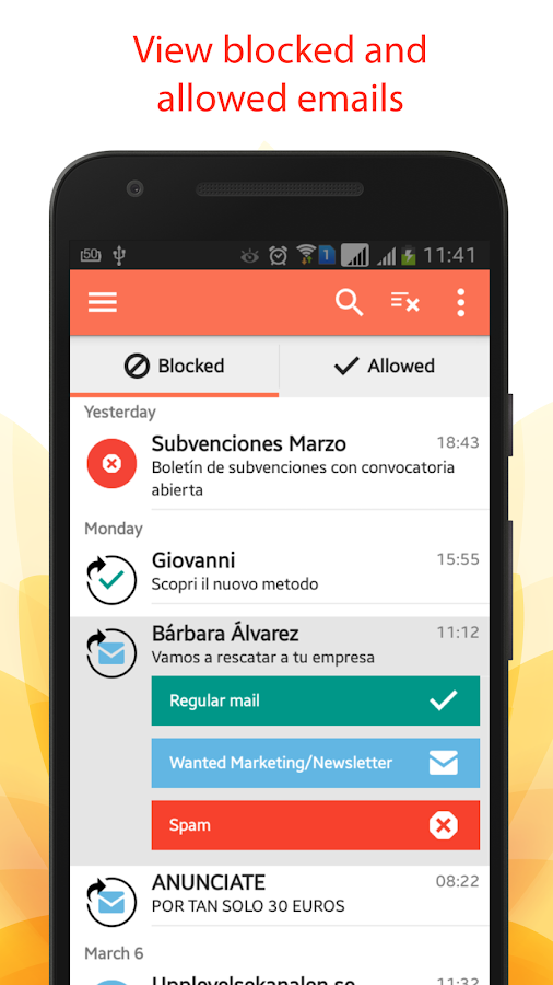 SpamDrain - email spam filter - Android Apps on Google Play