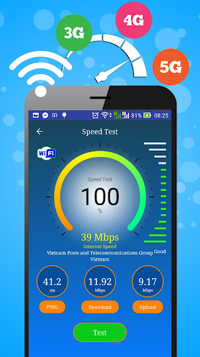 Wifi, 5G, 4G, 3G speed test - Speed check APK Download for Android