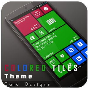 Colored Tiles Theme - Neueste Version 1.1 Für Android App Personalisierung